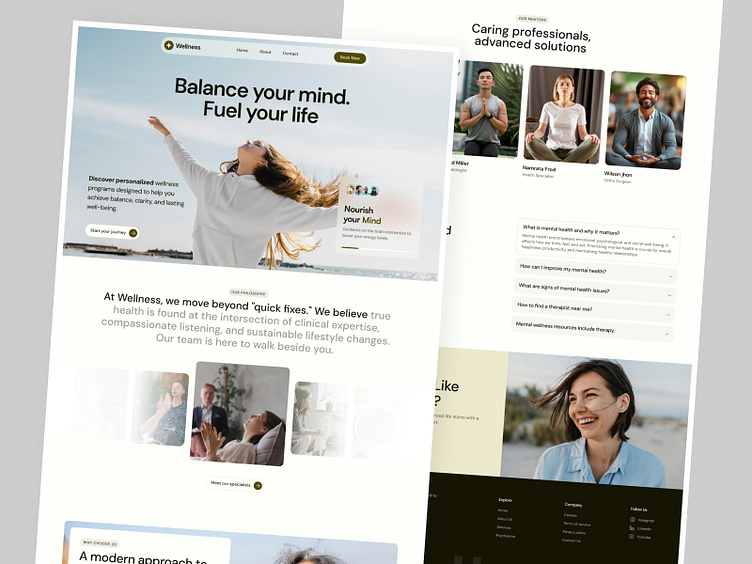 Mental Healthcare - Wellness Website Design by wincasoft for Wincasoft ...