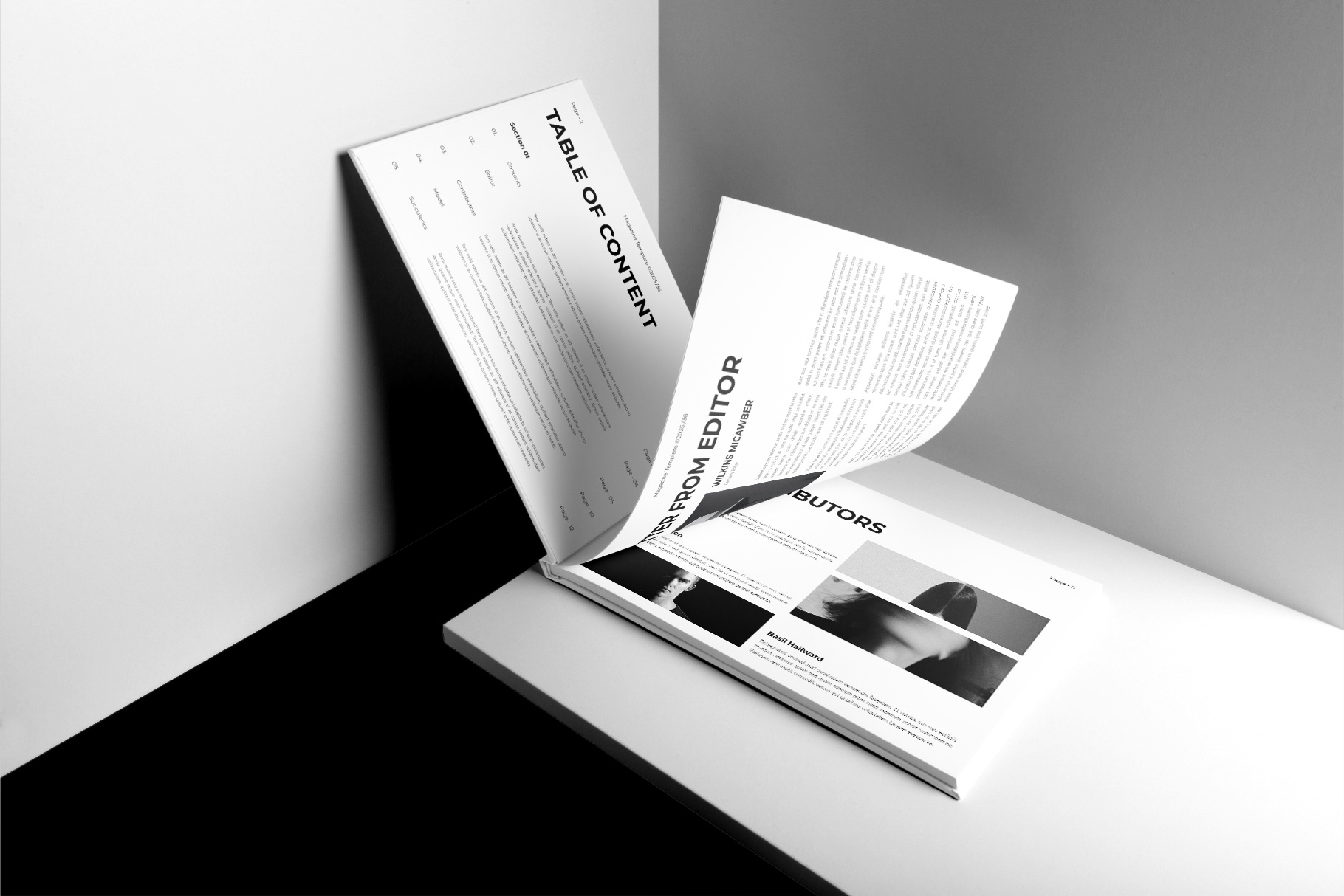 Magazine Template Landscape by DesignCrest on Dribbble