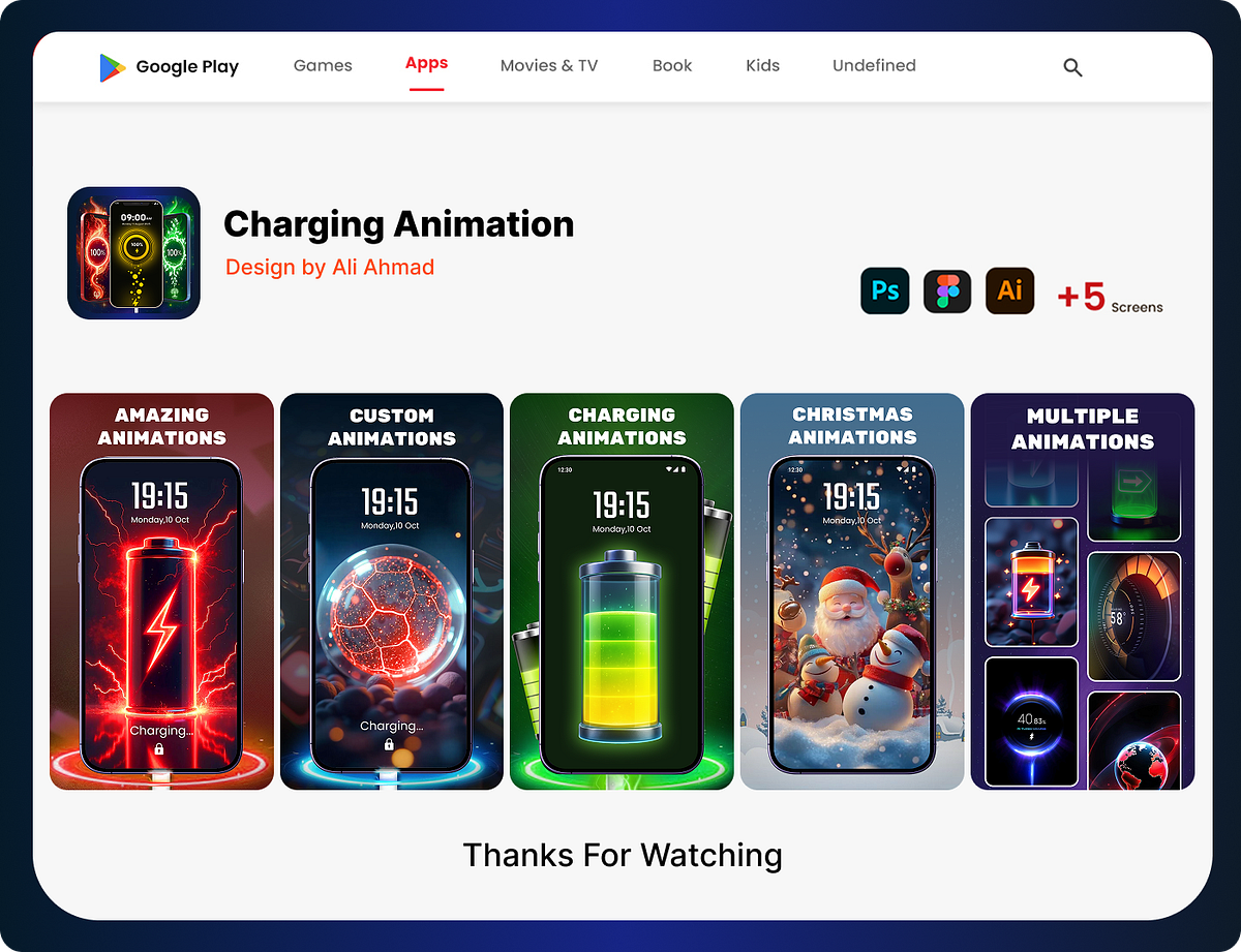 Charging Animation App by Ali Ahmad on Dribbble