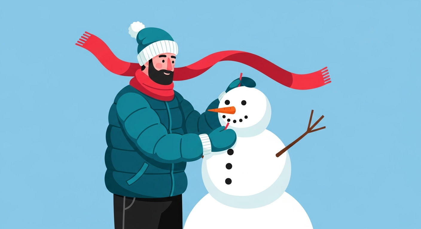 Flat Winter Holiday & Christmas Vector by Xin Yan on Dribbble