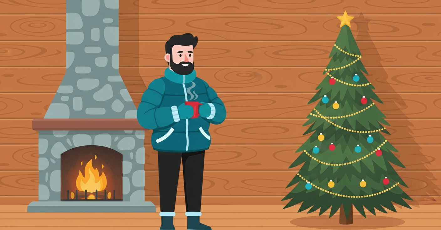 Flat Winter Holiday & Christmas Vector by Xin Yan on Dribbble