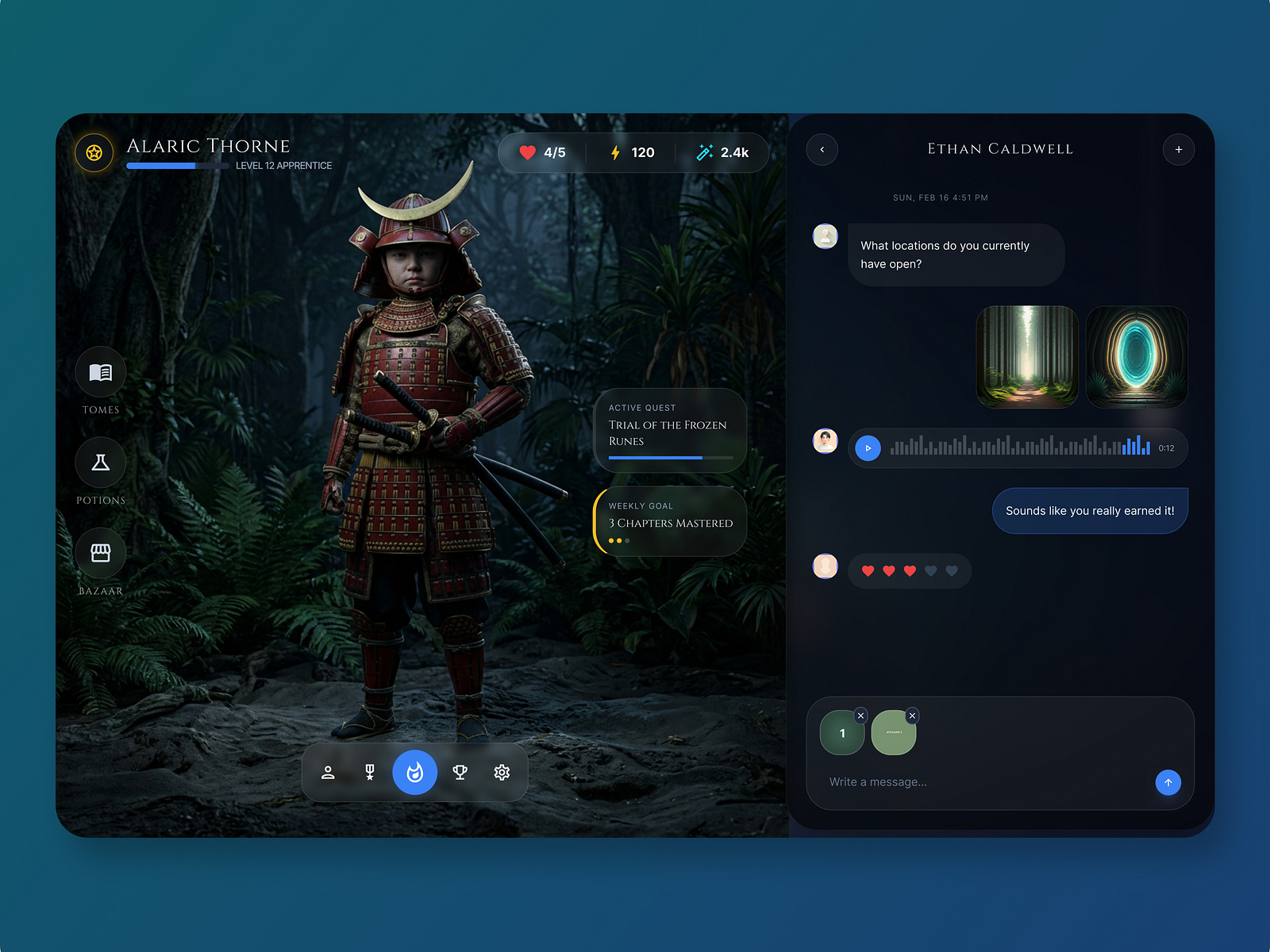 RPG Game UI Design Concept by Trisna Dewantha on Dribbble