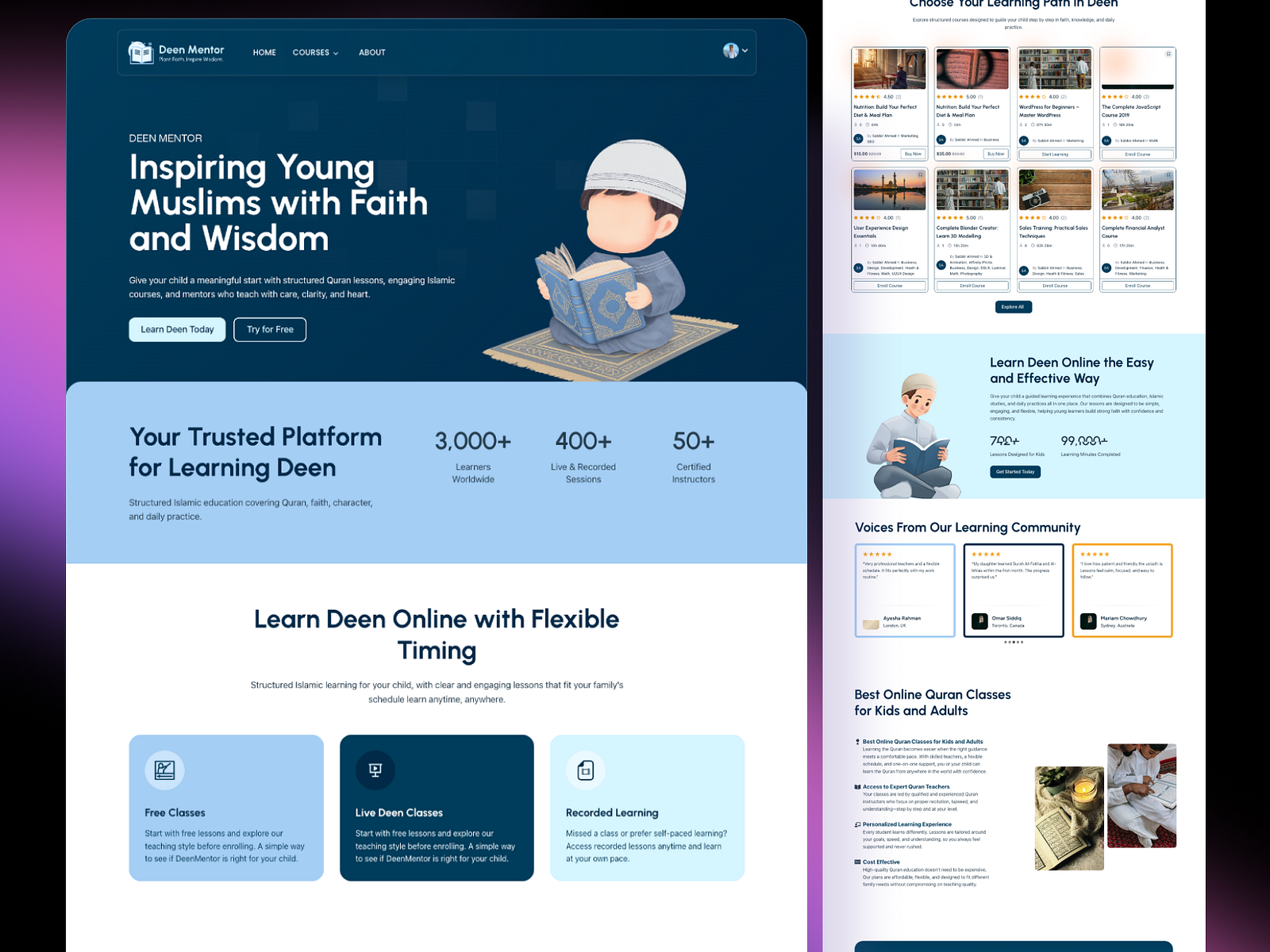 Online Course Platform (LMS Website) by Sabbir Ahmed on Dribbble