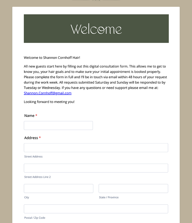 Shannon Cornhoff Hair Brand Identity & Website by Brandi Tibbits on ...