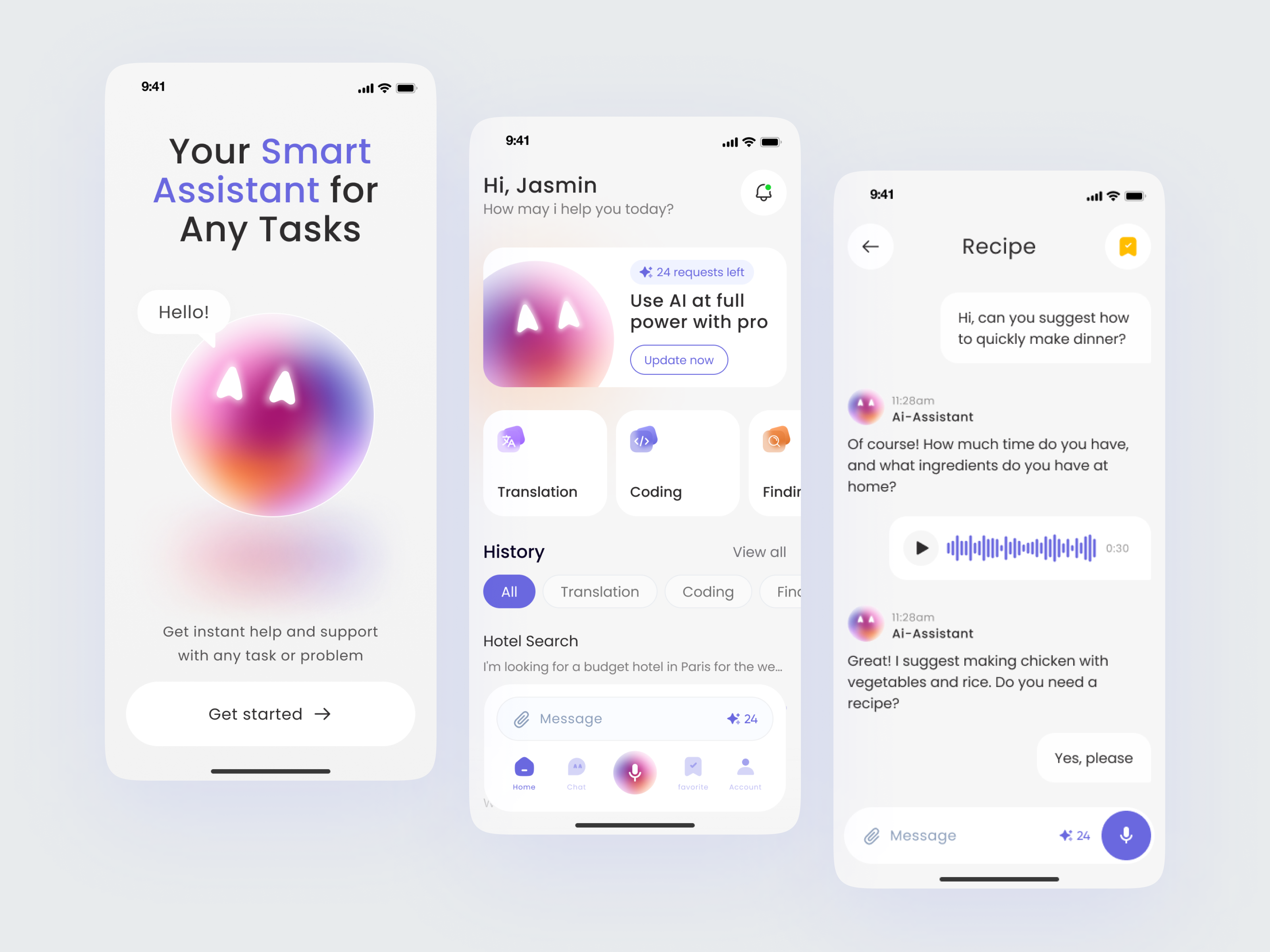 University Campus Helper Chatbot App UI Design by Ronas IT | UI/UX Team ...