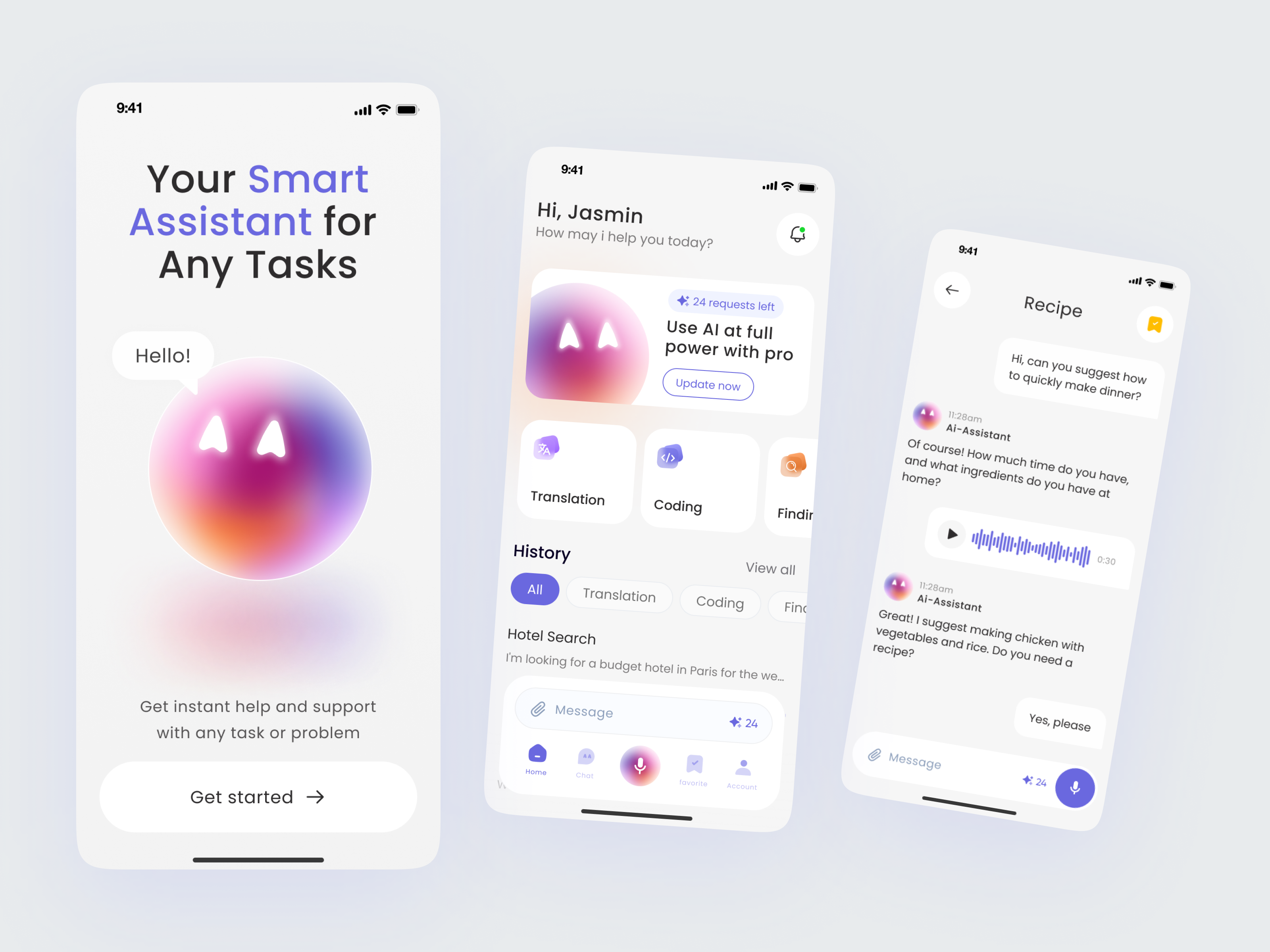 University Campus Helper Chatbot App UI Design by Ronas IT | UI/UX Team ...