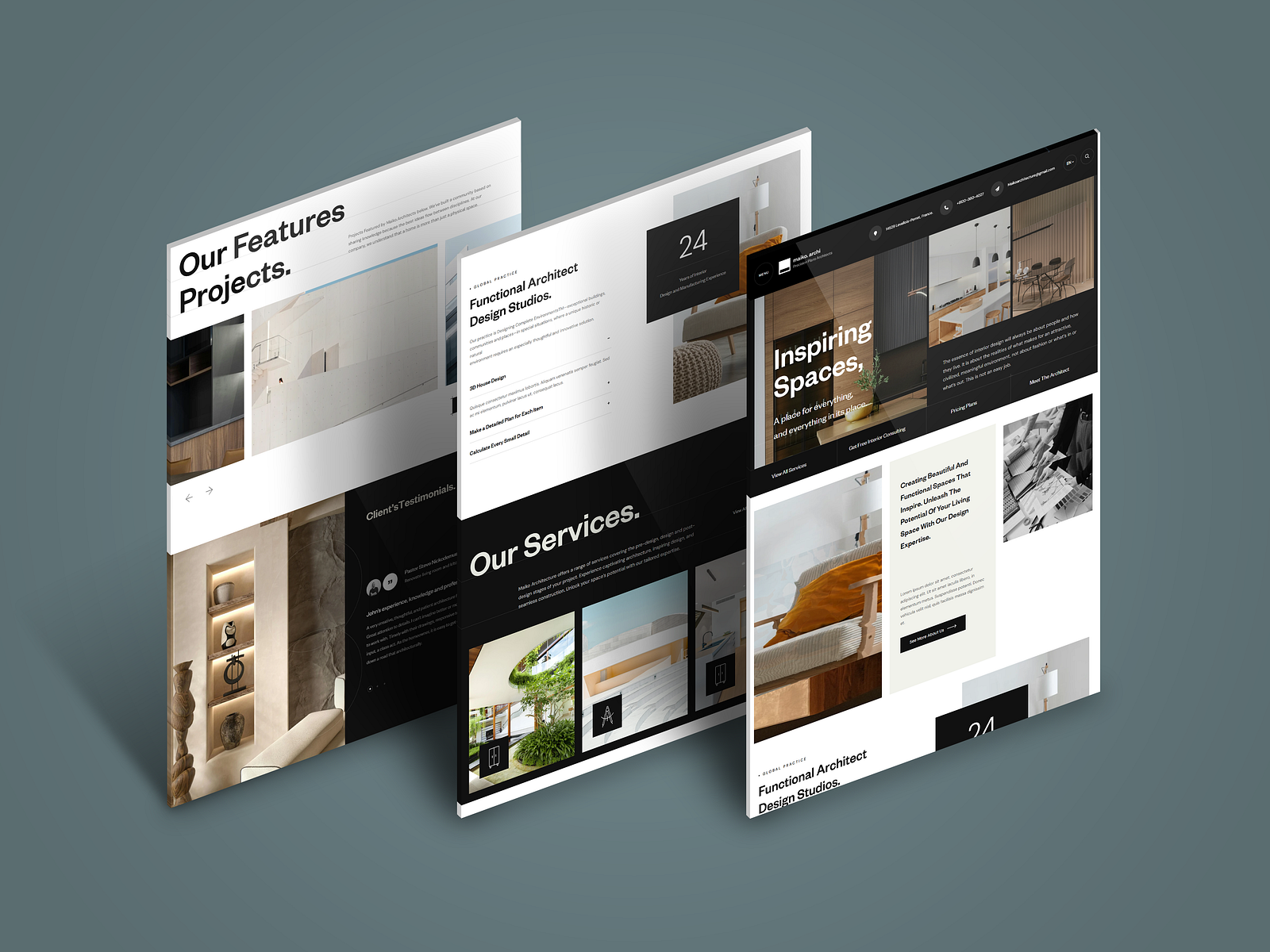 WORDPRESS ARCHITECTURE WEBSITE DESIGN by Bally Tech on Dribbble