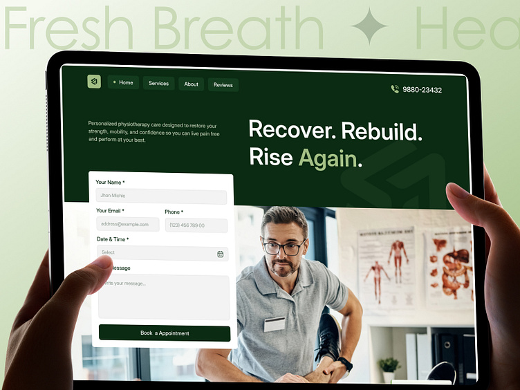 Physiotherapy& Wellness - Website Design UI/UX by Sahin Mia for ...