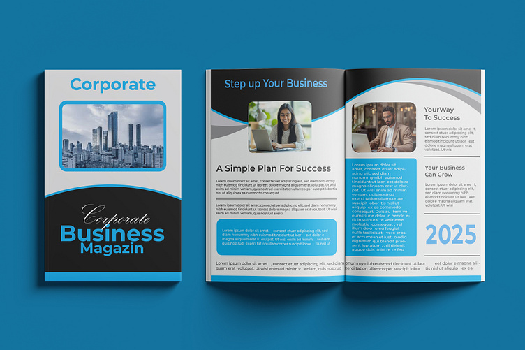 Business Magazine Design by Tanjina Akther on Dribbble