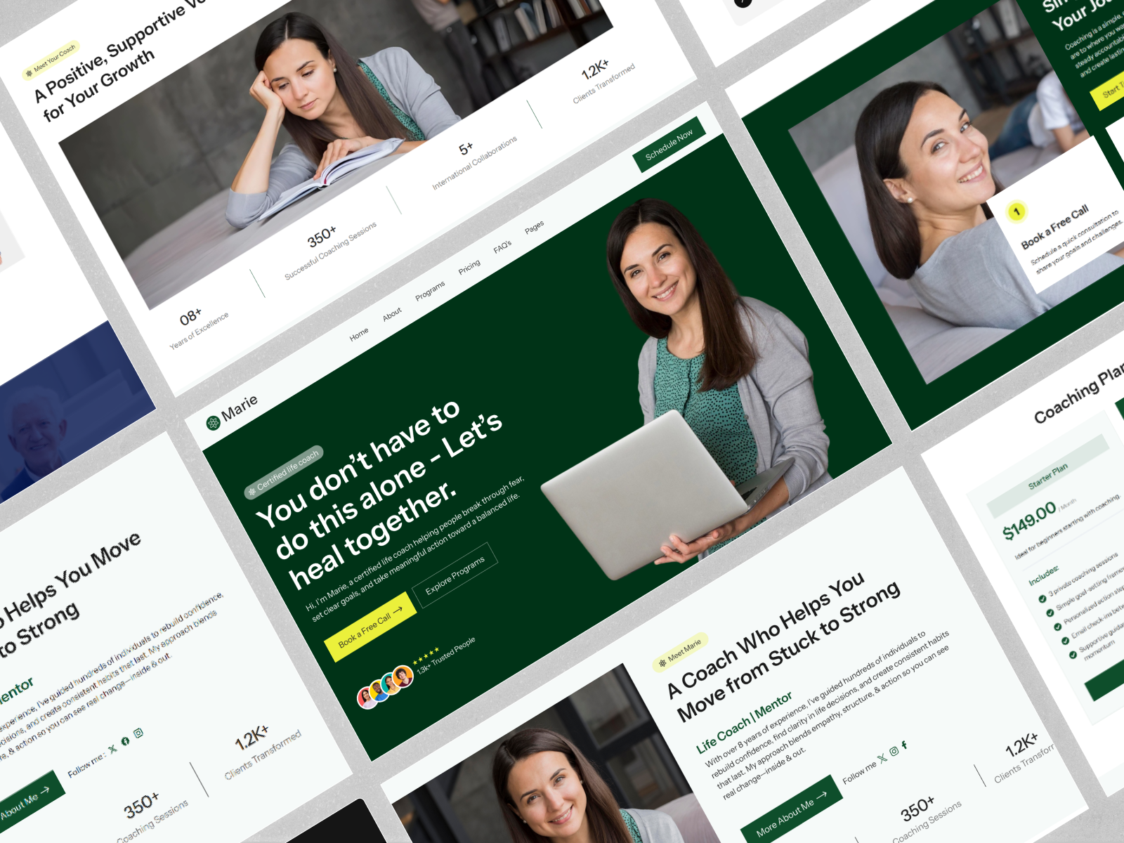 Life Coaching Website UI - Calm, Supportive & Human by Raddito Agency ...