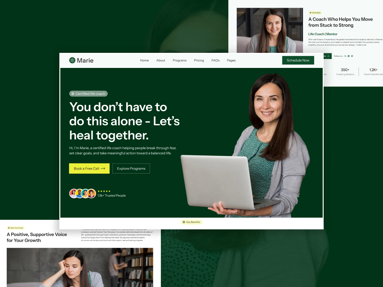 Life Coaching Website UI - Calm, Supportive & Human by Raddito Agency ...