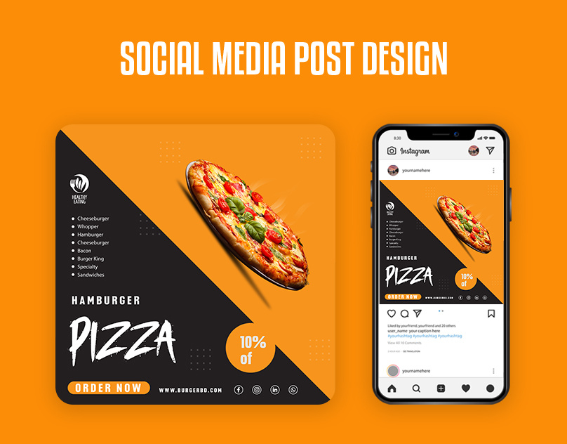 Social Media Post For Food Industry by Md Shahria Ahmed on Dribbble