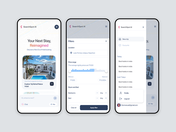 Searchspot Mobile Design by Don manuel 042 on Dribbble