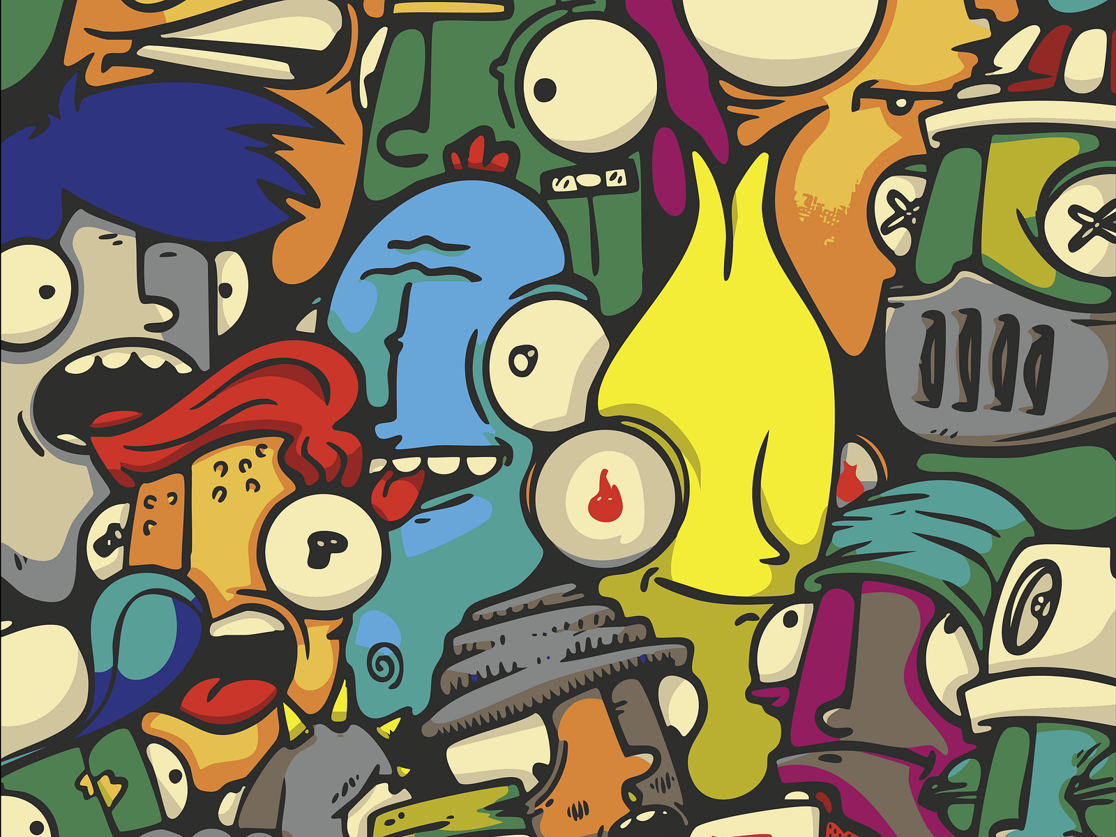 Abstract Cartoon Version Illustration by Gayathiri Prakash on Dribbble