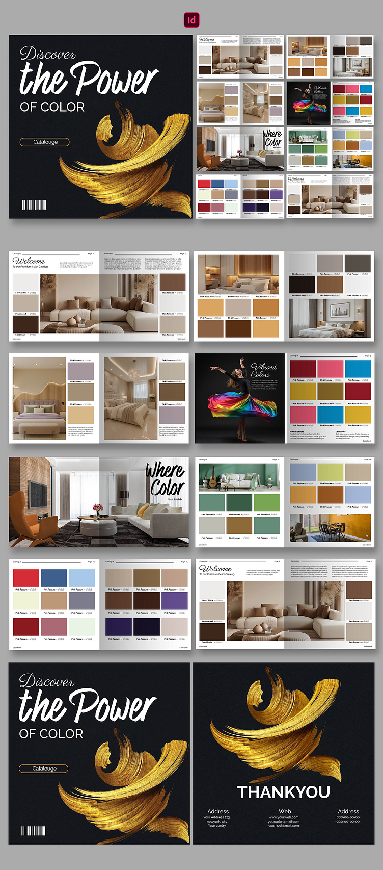 Color Catalogue Book Design Template by Spiximcreation on Dribbble