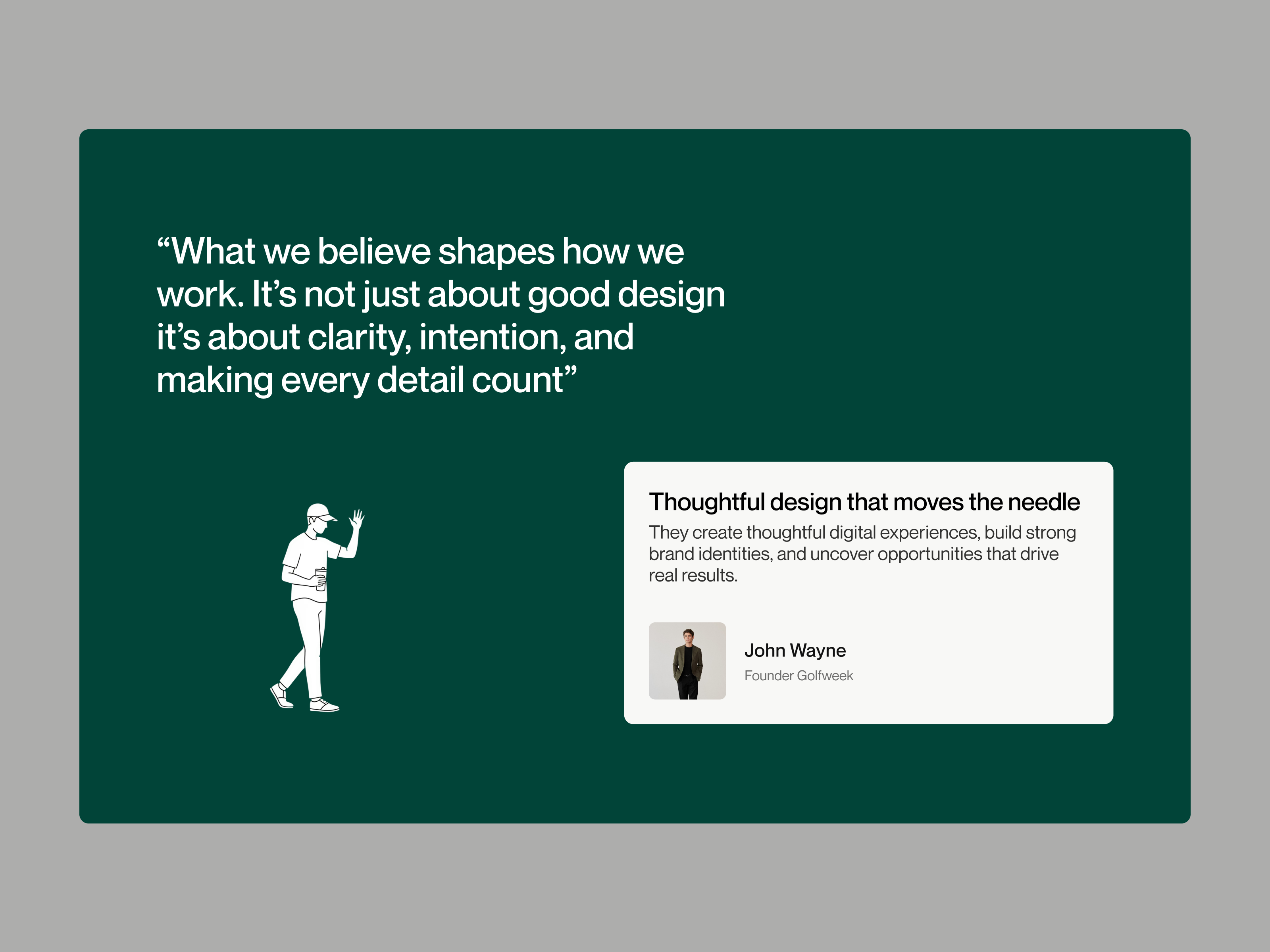 Golfweek — About Us Page · Editorial Brand Storytelling by Halo Design ...