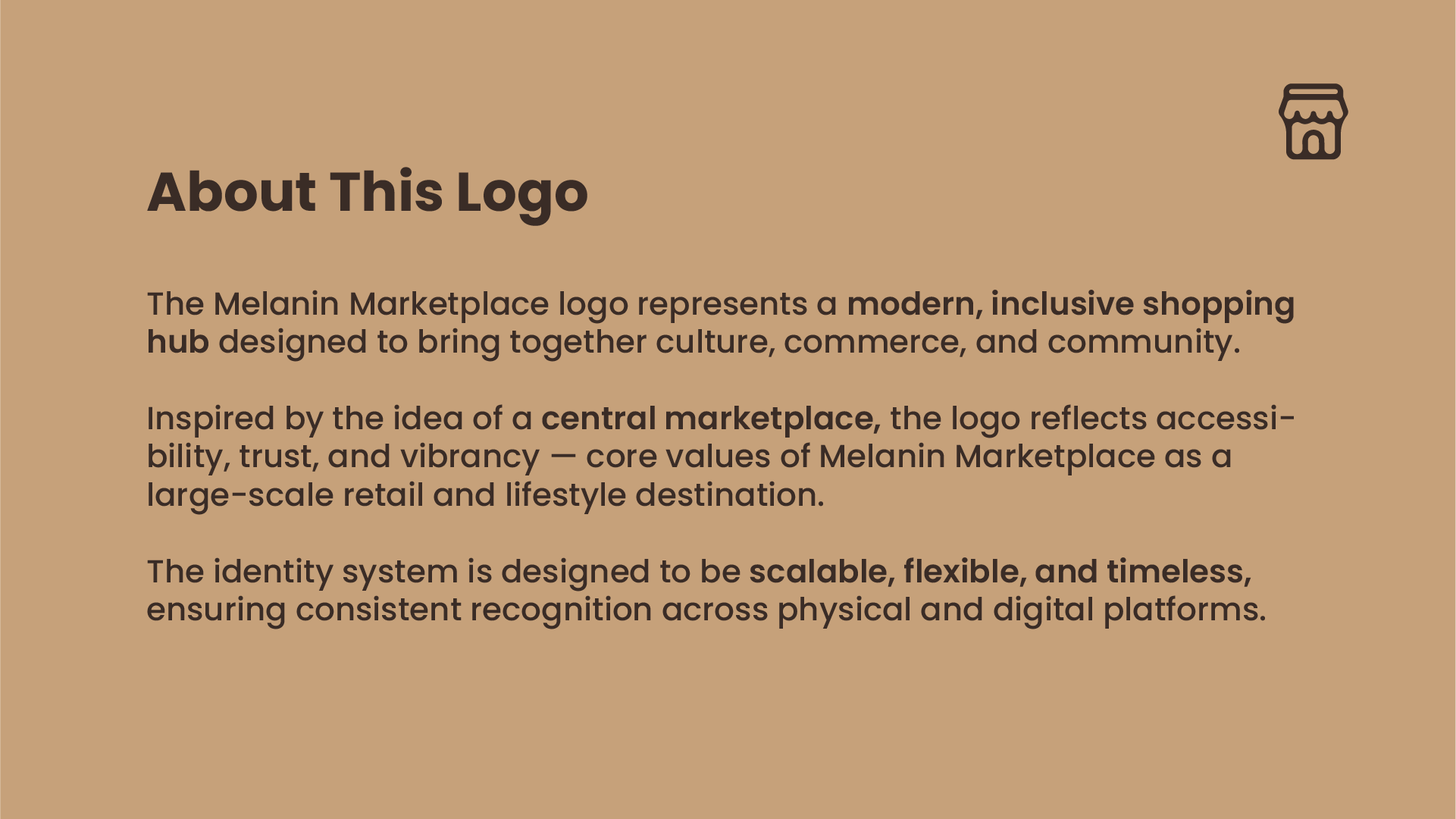 Melanin Marketplace — Brand Identity & Guidelines Design by KINGSLEY ...