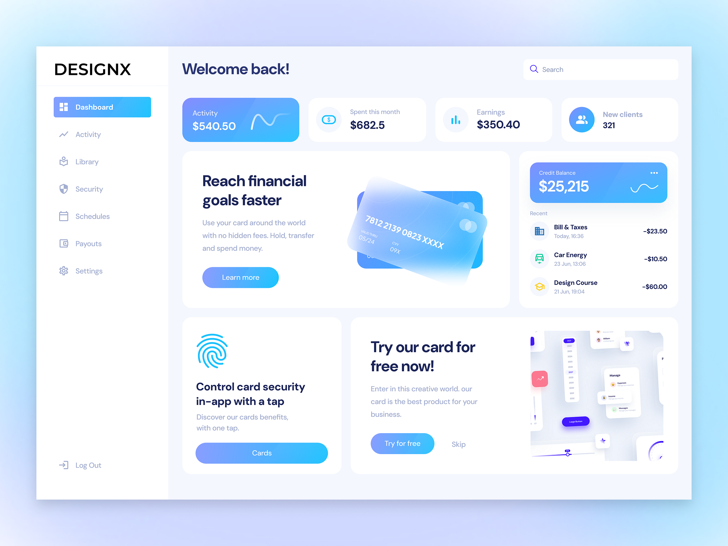 Card Management Dashboard for FinTech Platforms | AI Driven by DesignX ...