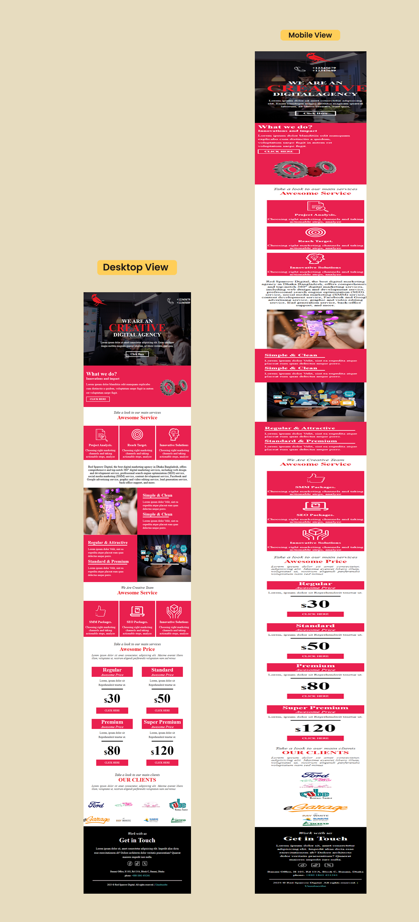 HTML Email Templates by nazmus sayadat on Dribbble