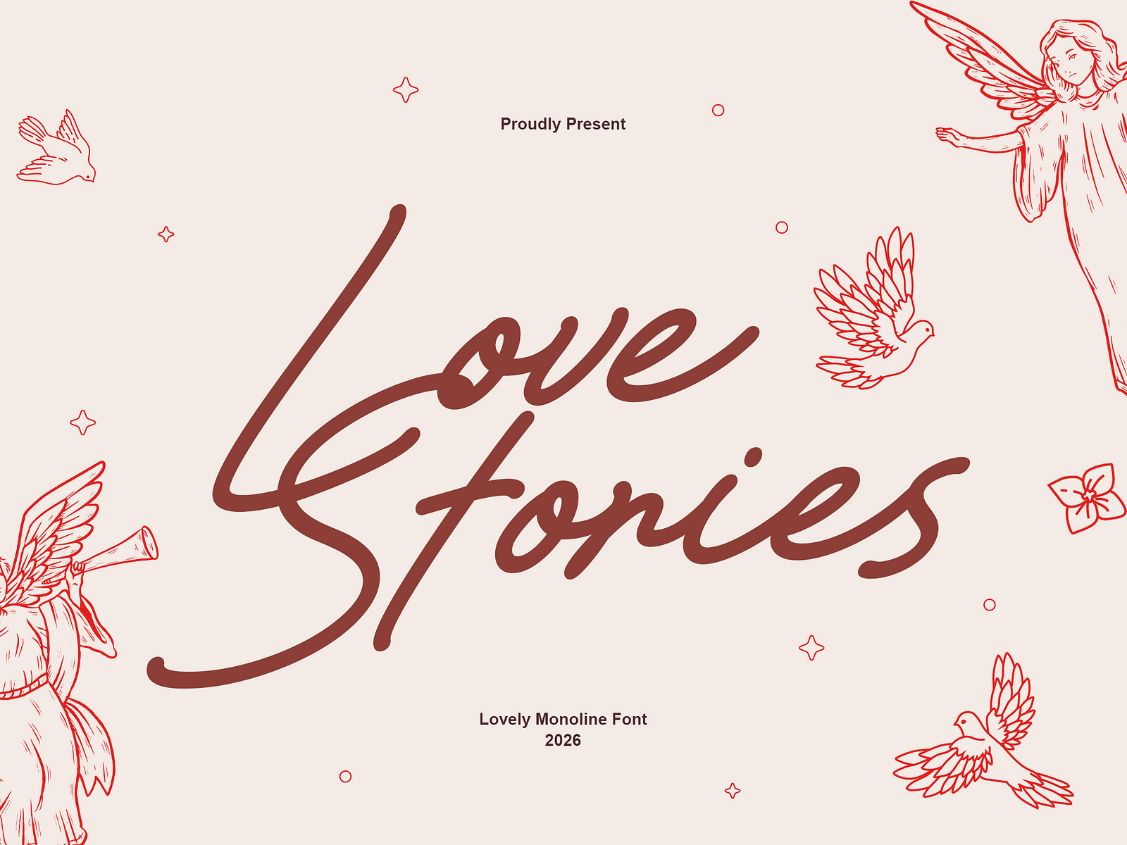 Love Stories | Valentines font by BAKS STUDIO on Dribbble