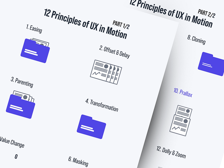 12 Principles of UX in Motion by Markus Jähn on Dribbble