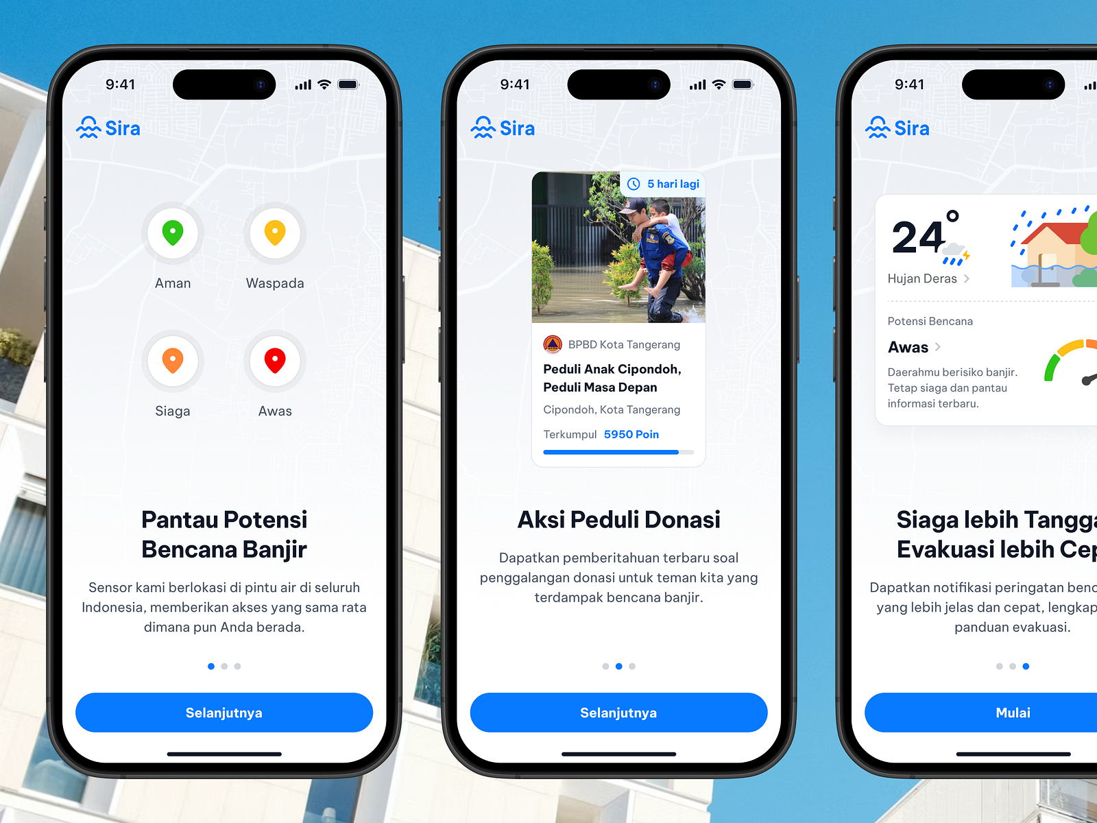 Sira - Flood Mitigation App by Iyad Irviansyah on Dribbble