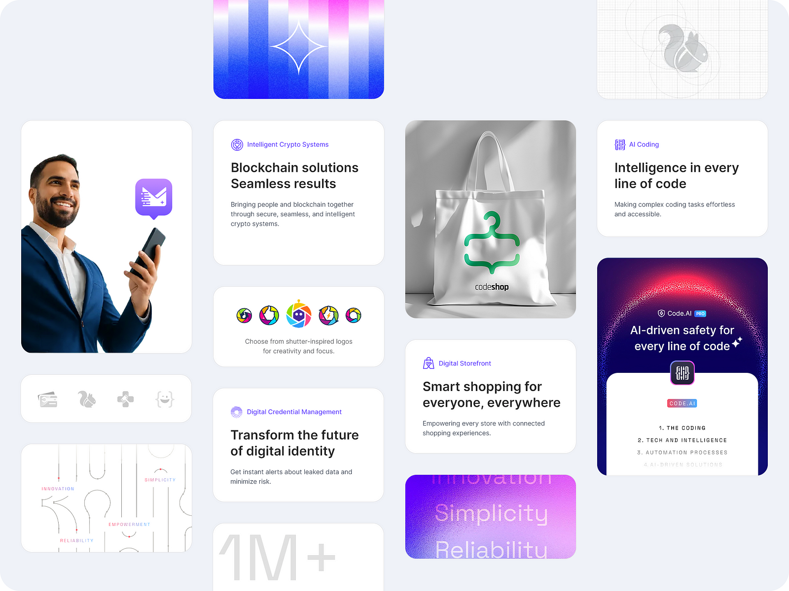 Logo & UI Exploration by Reuix on Dribbble