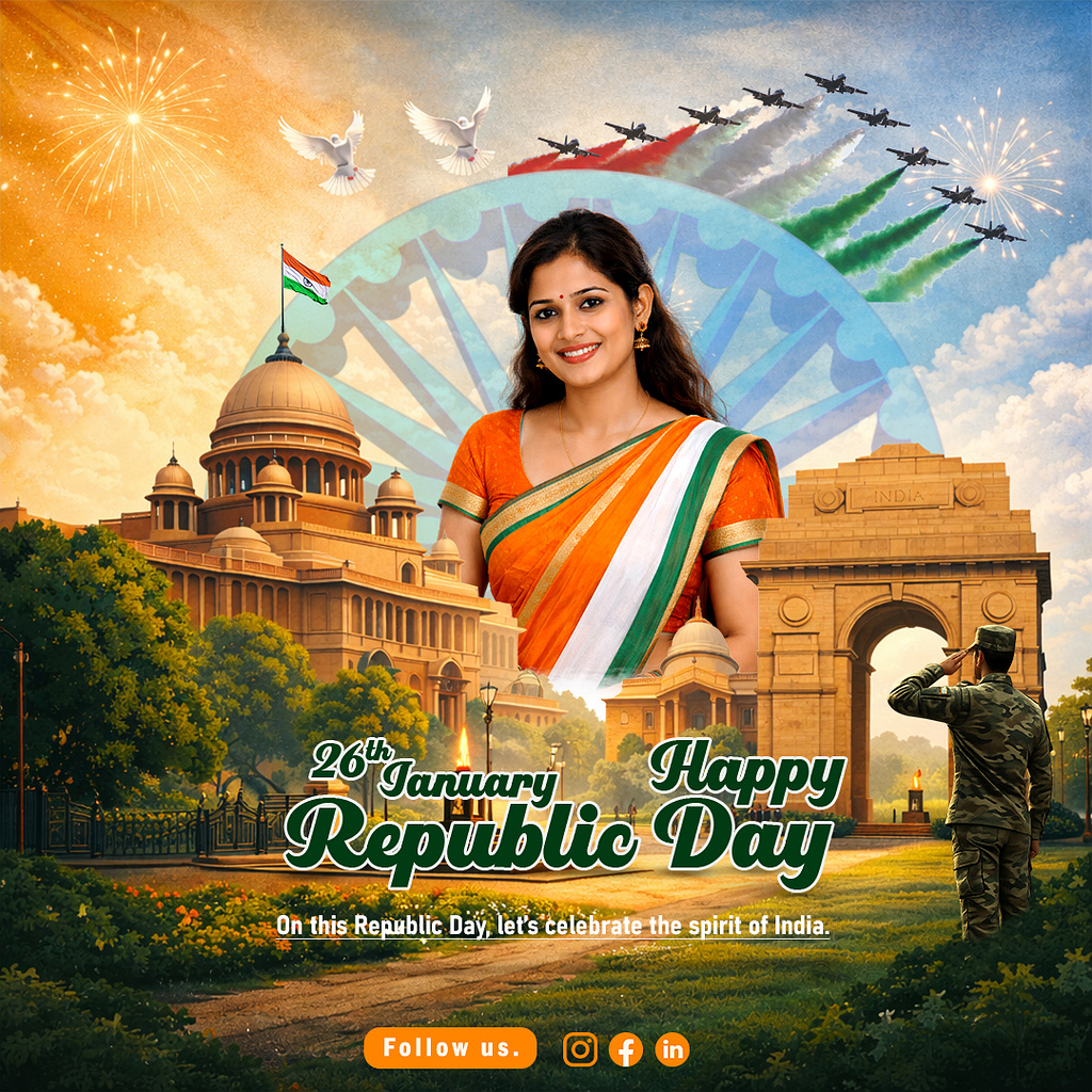 Republic Day Campaign Visual – Patriotic Social Media Design by Vikas ...