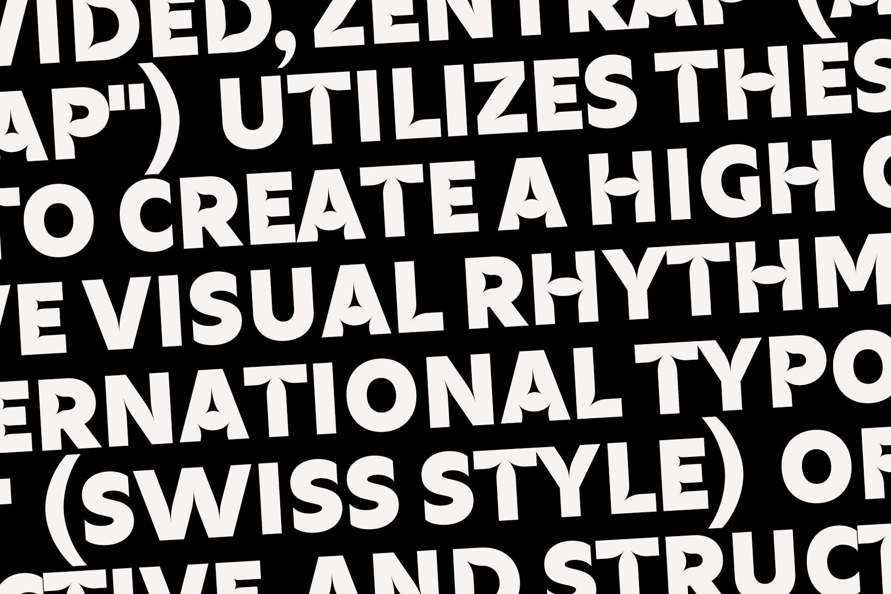 Zentrap - Modern Inktrap Sans Serif by Indotype Foundry on Dribbble