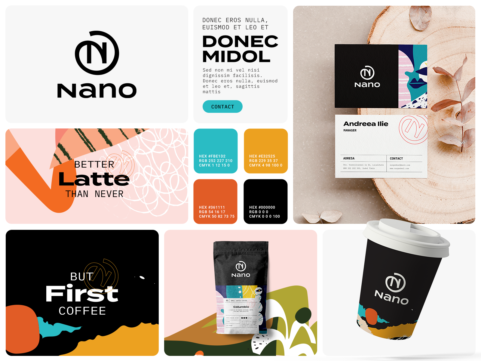 Coffee shop branding by Alex Mihis on Dribbble