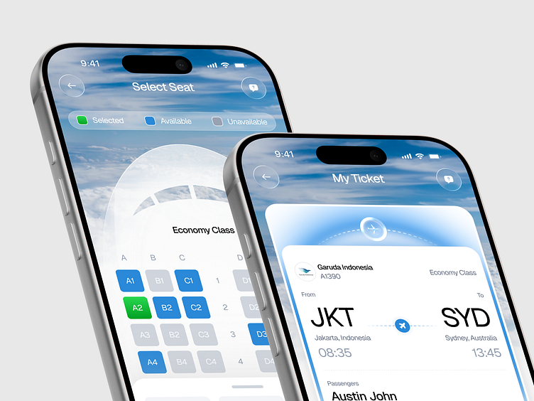 Skyo - Flight Booking App [Another Page] by Nija Design for Nija Works ...