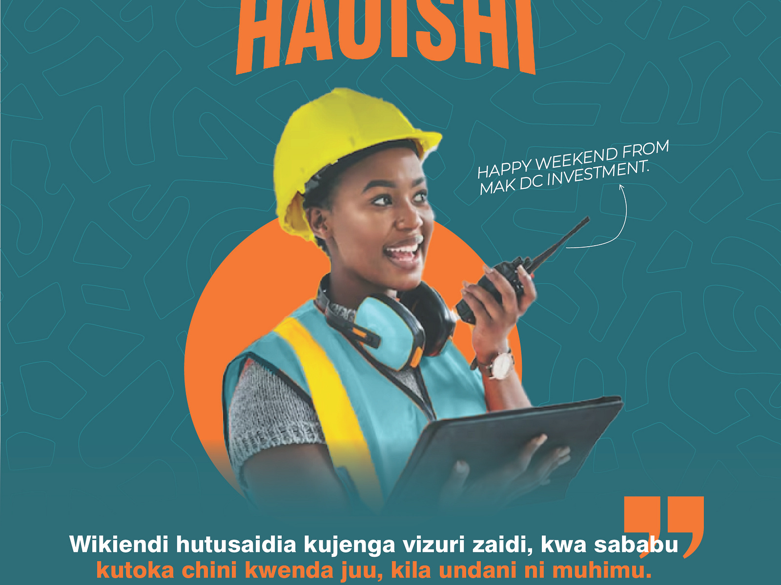 Construction poster design adhering to brand identity by Michael Mkange ...