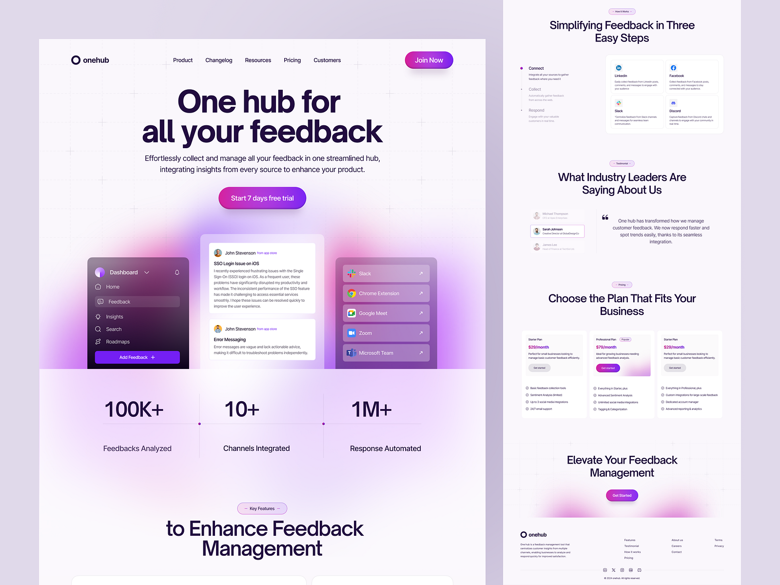 AI-Powerd Feedback Collecting SaaS Website UI UX Design by Sayeed ...