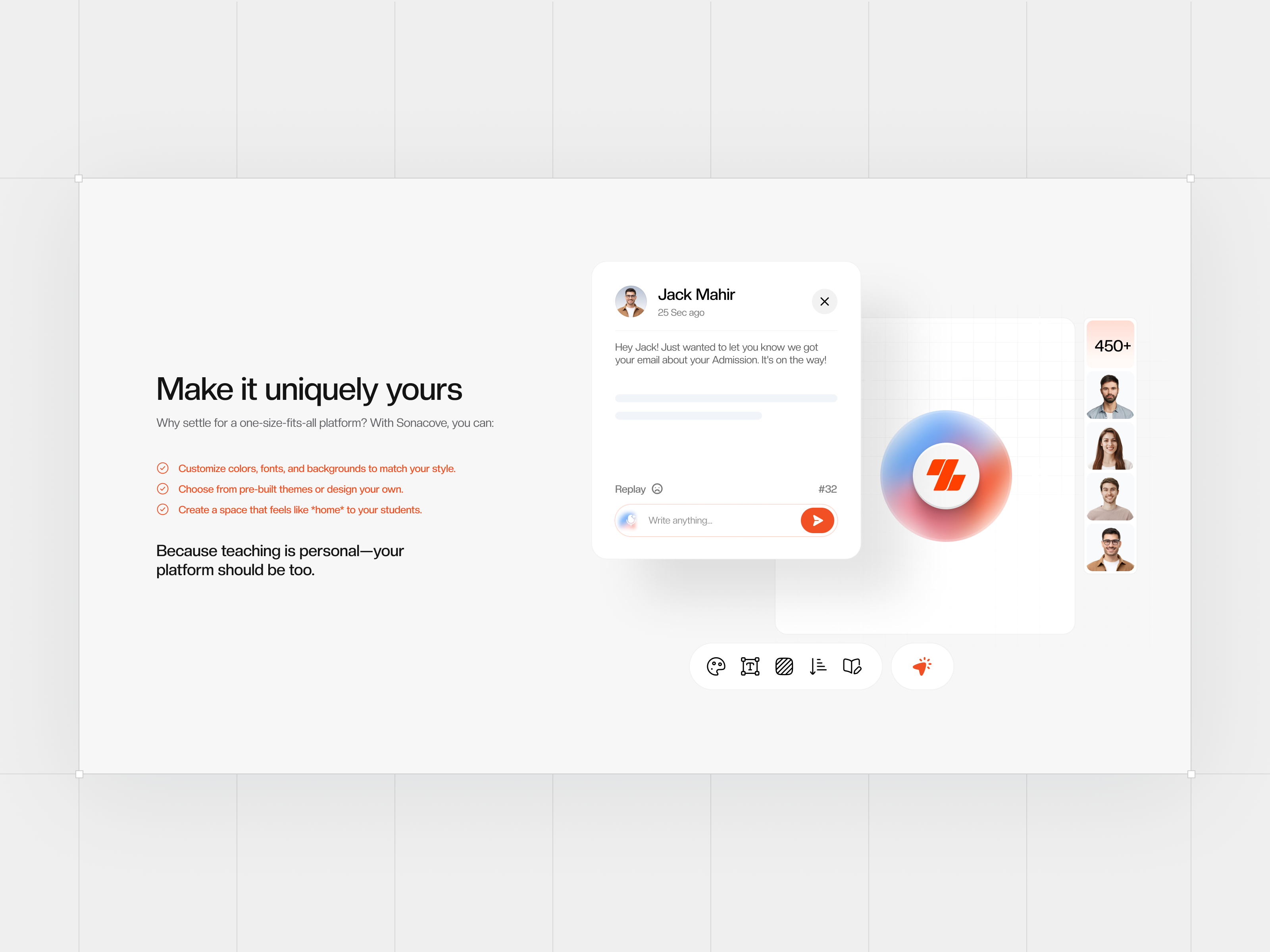 Zainmeet — online meeting platform feature section design by Josim for ...