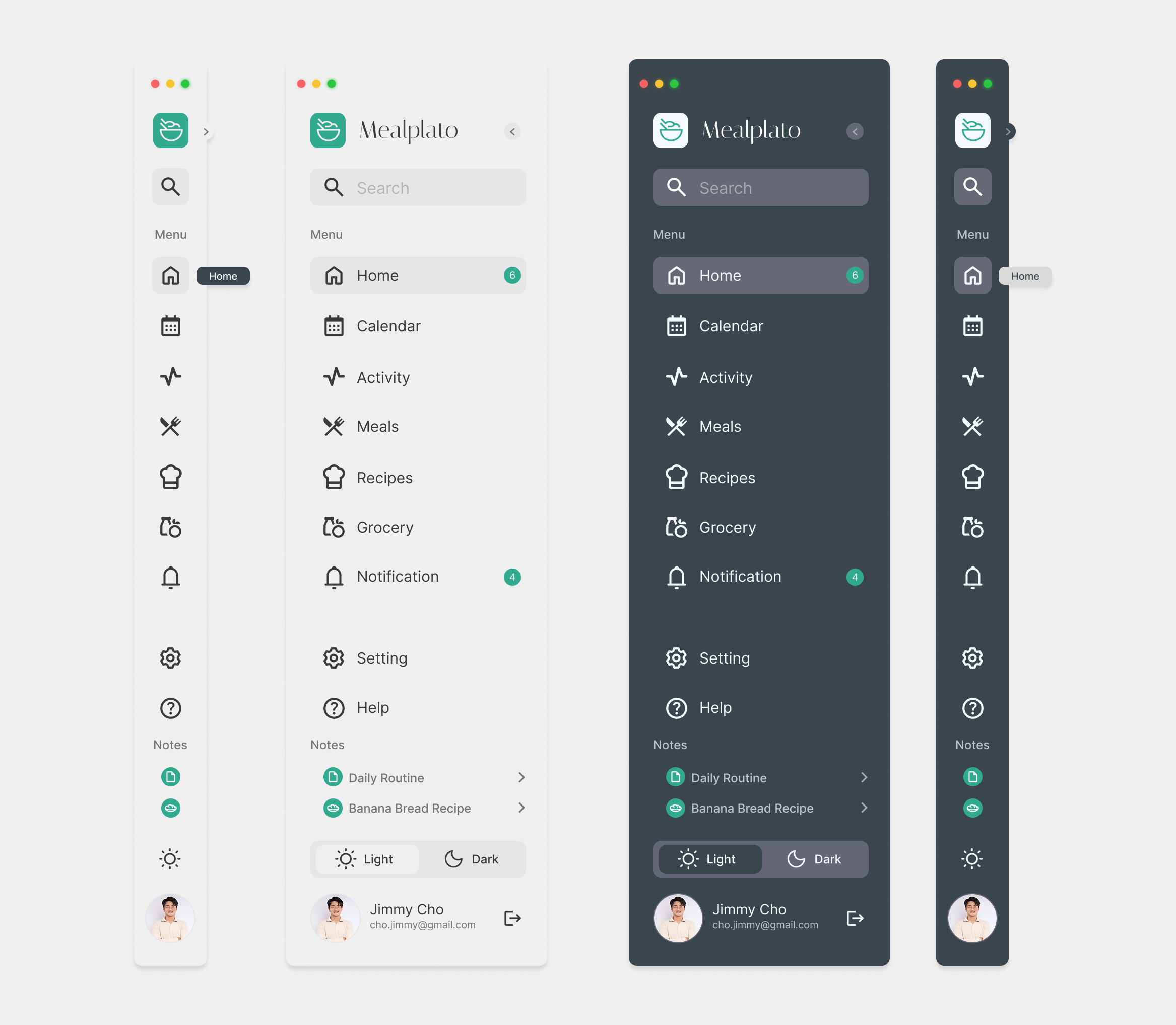 Daily Meal Planner Dashboard by Ilayda Ansen on Dribbble