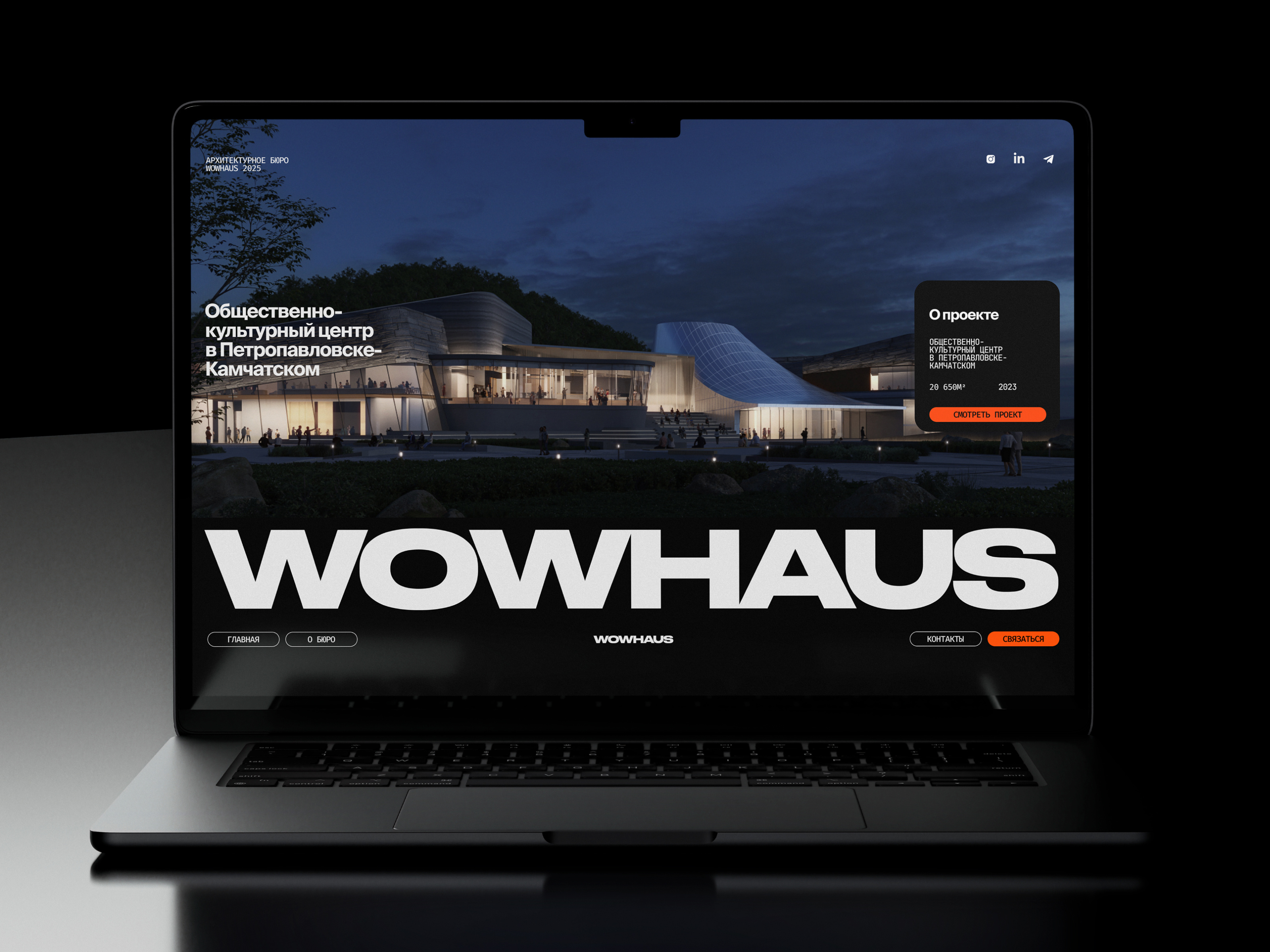 Architecture Studio Website — Modern Web Design Concept by RAW on Dribbble