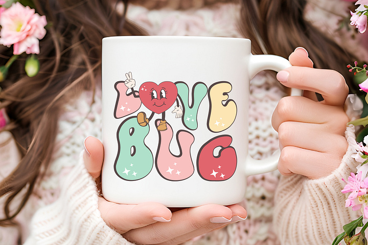 Love Bug Cute Quote - 70s Hippie Valentine Design by designfashion on ...