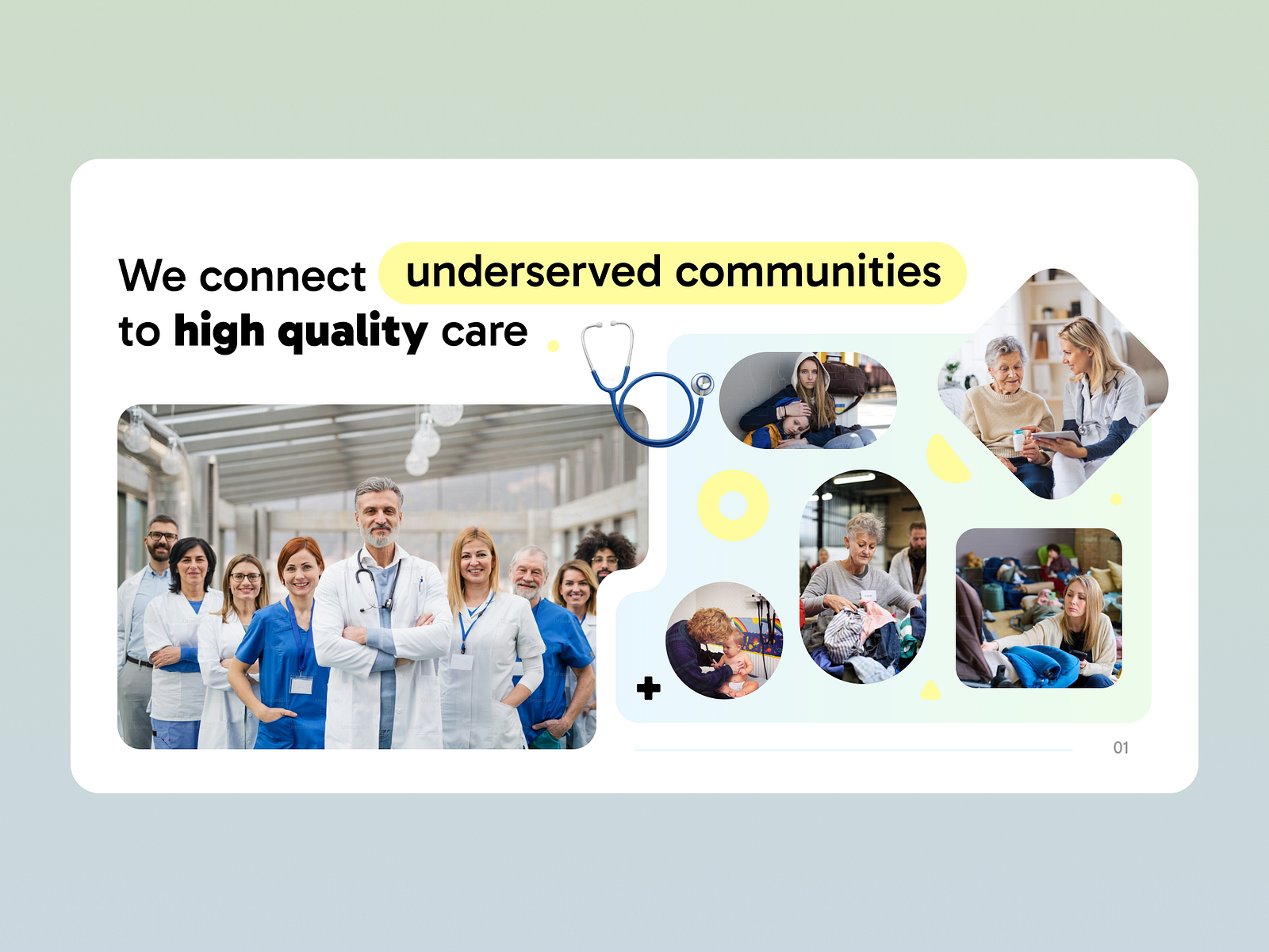 Presentation design medical service to help vulnerable segments by ...