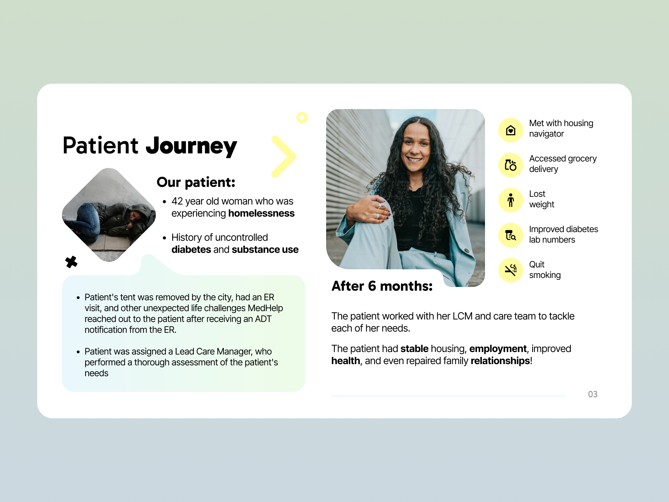 Presentation design medical service to help vulnerable segments by ...