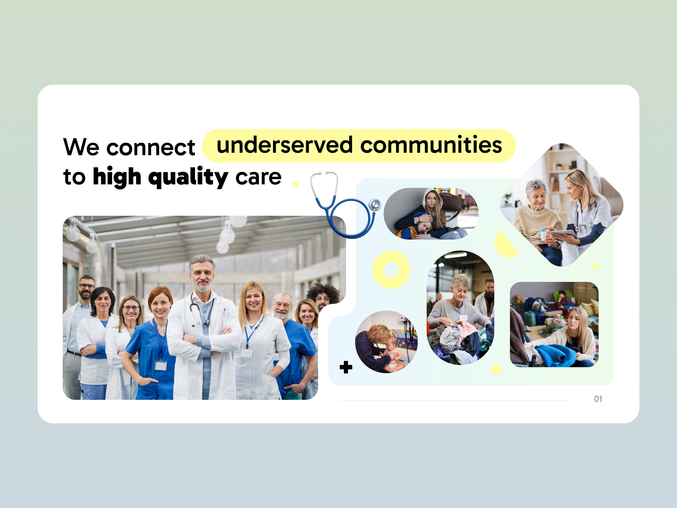 Presentation design medical service to help vulnerable segments by ...