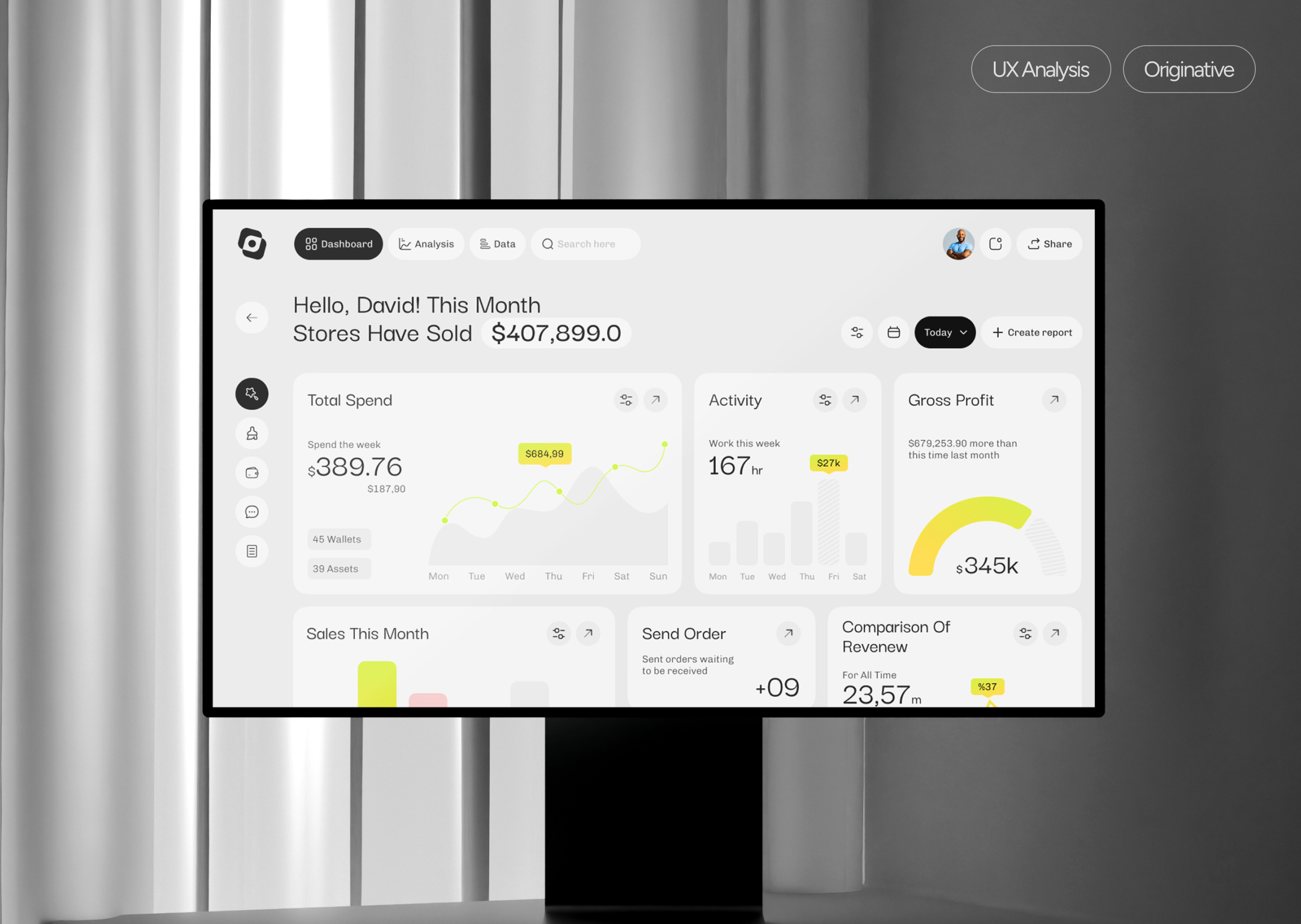 Modern Analytics Dashboard UI Design by Originative Lab on Dribbble