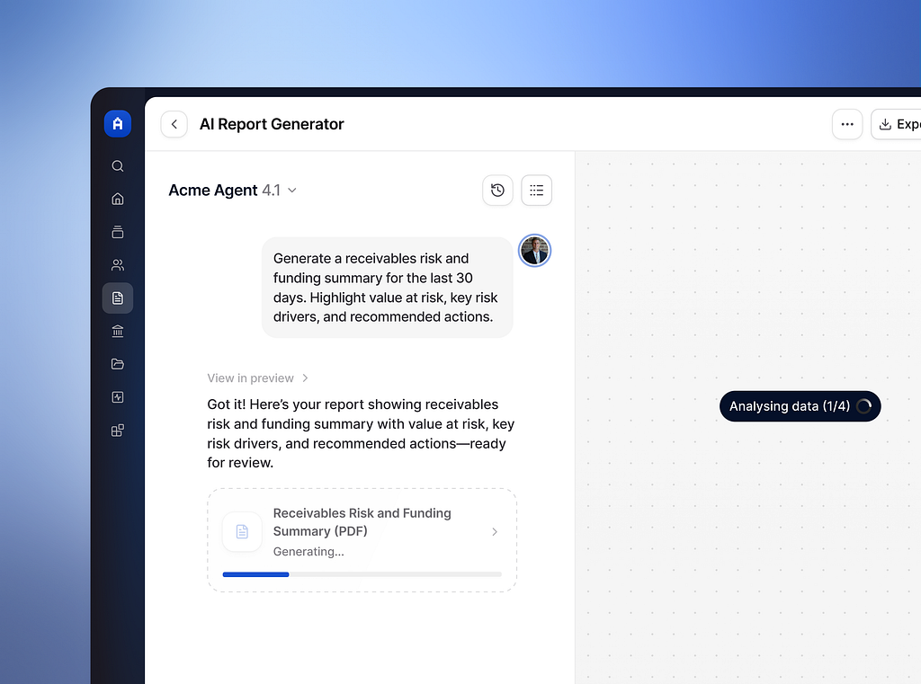 AI Report Generation Tool by Liam Morris on Dribbble
