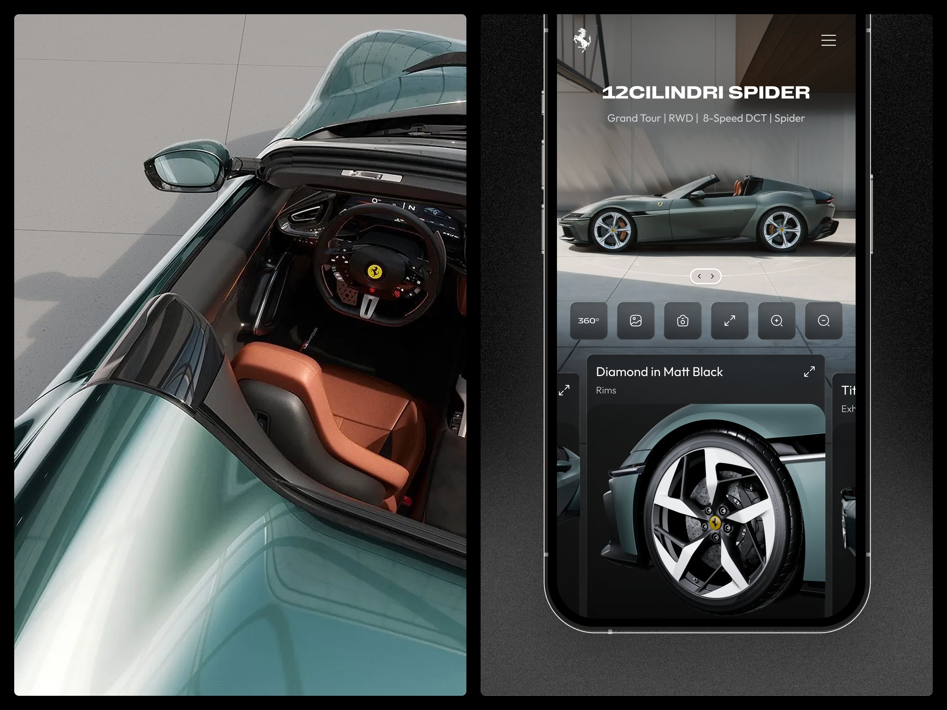 Ferrari Website Redesign – Digital Showroom & Configurator UI by Linkup ...