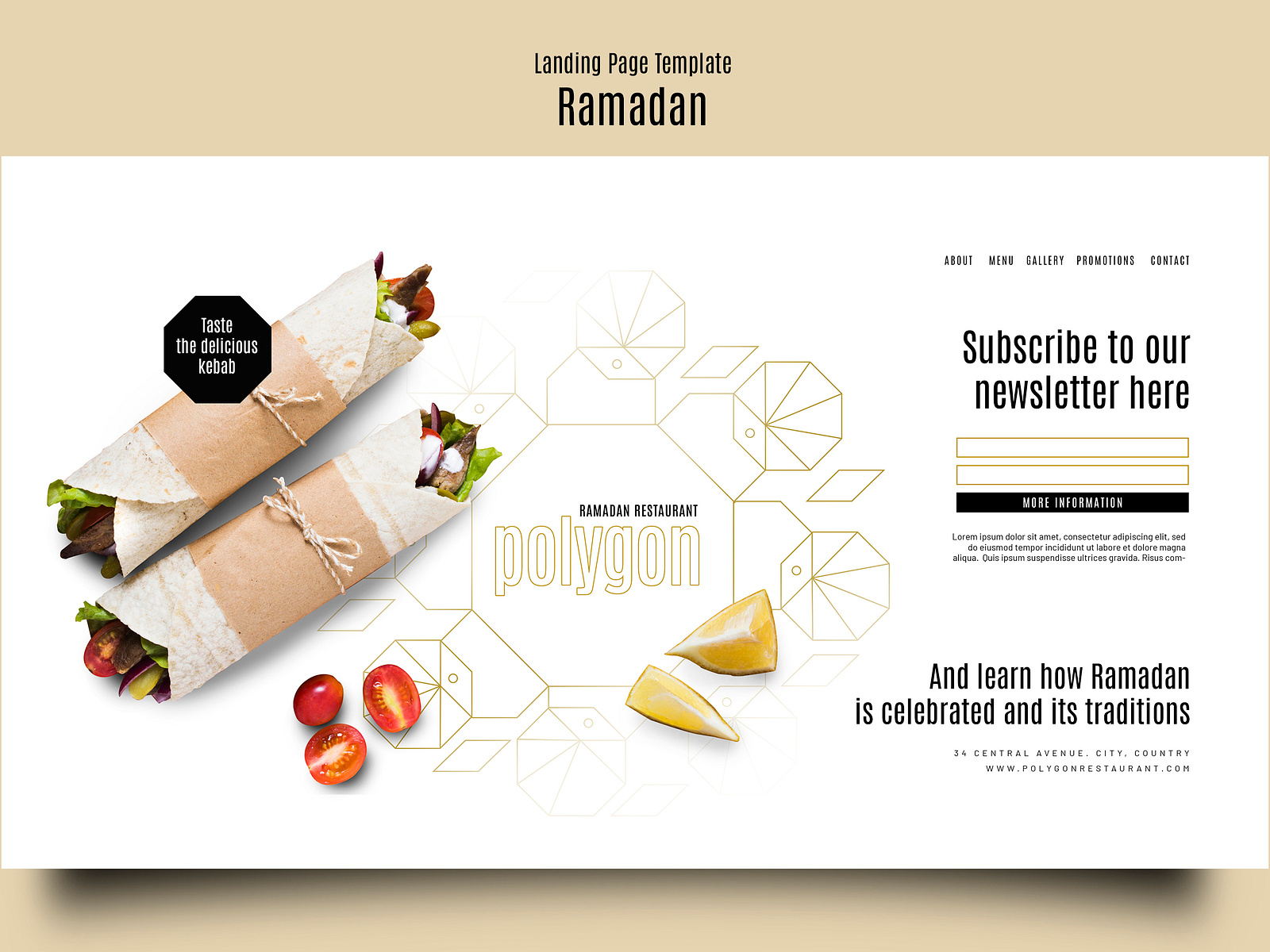 Ramadan Landing Page by crixal on Dribbble