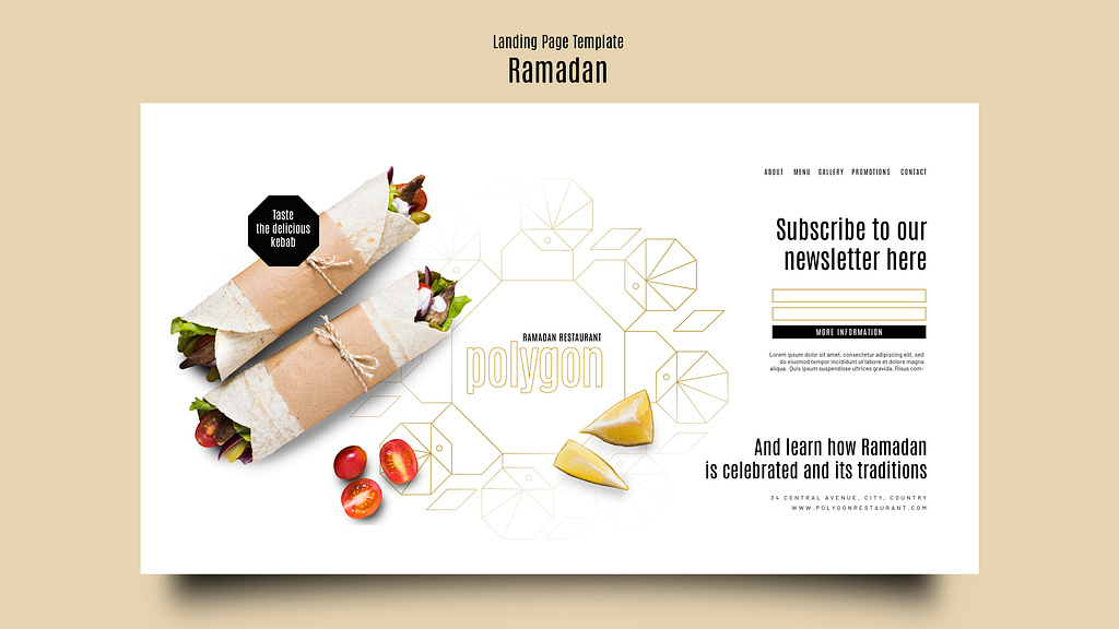Ramadan Landing Page by crixal on Dribbble