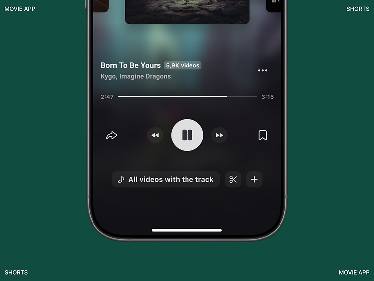 Music Player & Clip Selector UI for Super App by Anastasy Gubanova on ...
