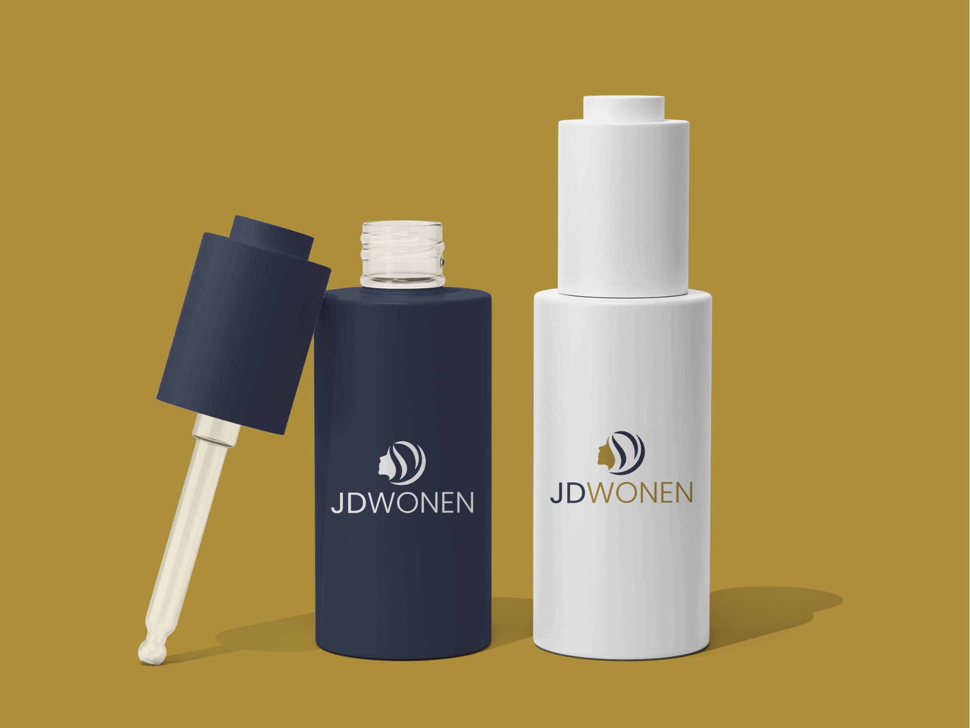 Unique Letter JD with Women Face combination logo concept by ...