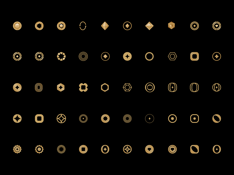 Gold Logomark explorations by Ted Kulakevich on Dribbble