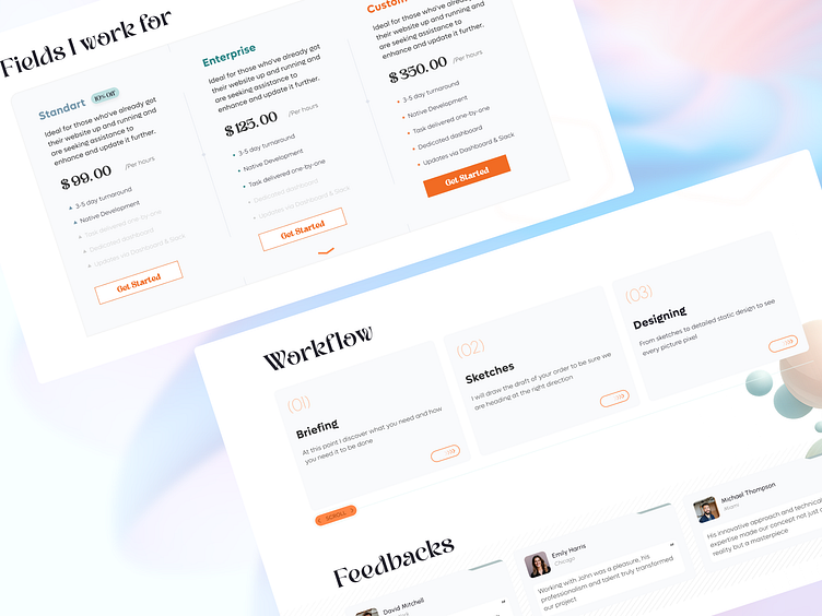 Landing Page by Anita Project on Dribbble
