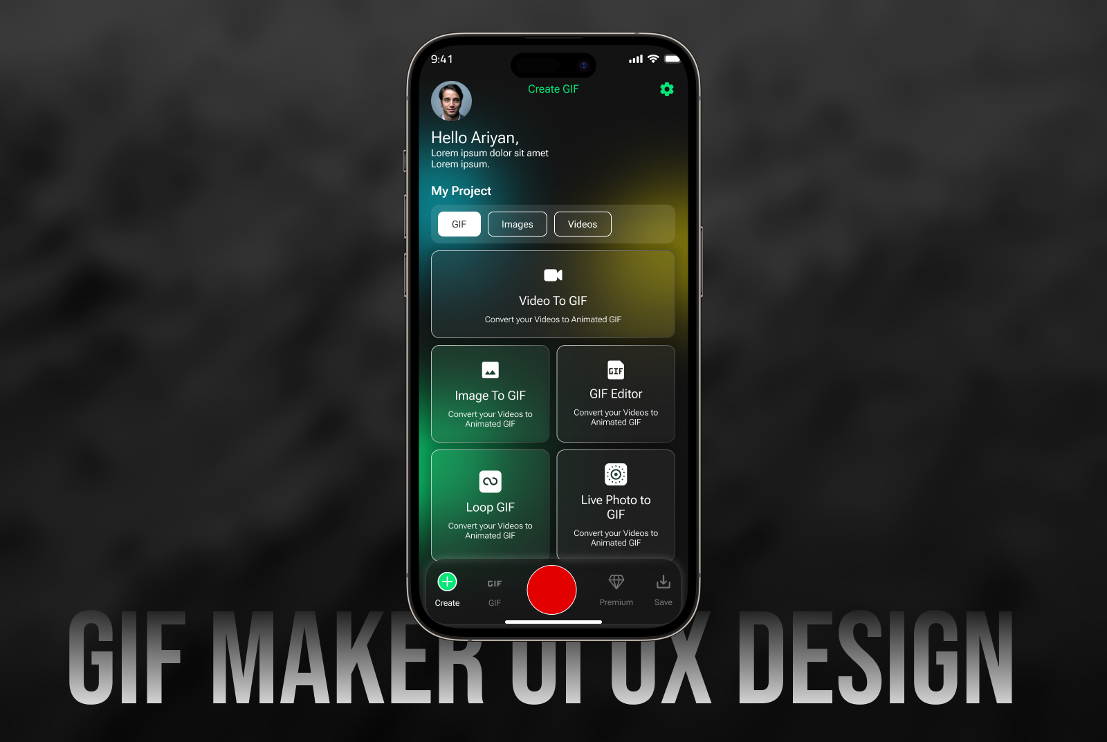 GIF Maker UI UX Design by Iftekhar Saimum on Dribbble